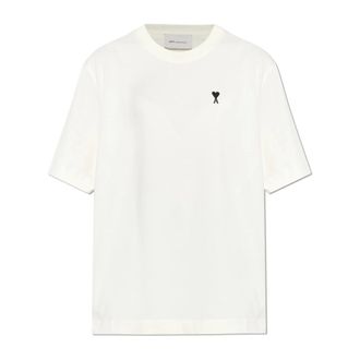 Ami Femme, Tops, Beige, Taille: 34 FR Place des Victoires Print T-Shirt