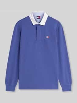 Tommy Jeans Regular Fit Rugbyshirt aus reiner Baumwolle