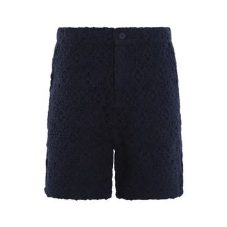 Daily Paper Clothing Blaue Lace Shield Short Stilvoll - - Shorts - Herren - Blau - L