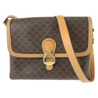 Celine Sac bandouli&egrave;re Vintage Macadam Pre-owned - Femme - Pre-owned - Brun - Taille: ONE Size