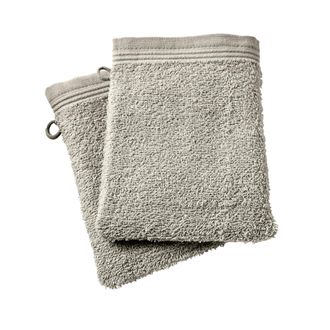 Univers Décor 2er Set Waschlappen Frottee Spa 15x21 cm / 400 GR/m² (Sand, 2er Set Waschhandschuhe Spa 15x21 cm)