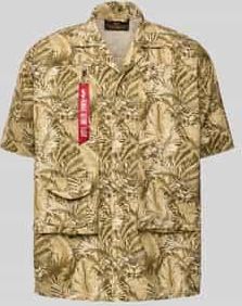 Alpha Industries Relaxed Fit Freizeithemd mit Pattentasche Modell Honolulu