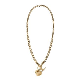 Chlo&eacute; Plissierte Herz-Halskette - - Accessories - Damen - Gelb - ONE SIZE