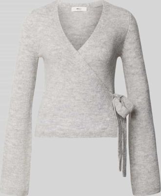 Gina Tricot Regular Fit Cardigan mit Woll-Anteil in Wickel-Optik
