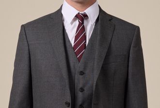 Bexley Cravate Soie Rayée - Cravate homme bordeaux marine et ecru