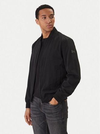 Guess Bomberjacke M6RL09 WJ362 Schwarz Regular Fit