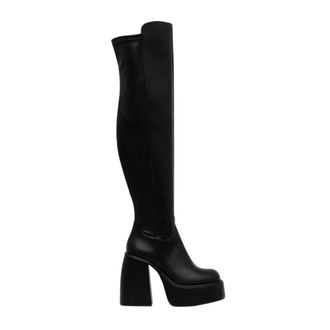 Buffalo Femme, Chaussures, Noir, Taille: 40 EU Botte Coeur Stretch
