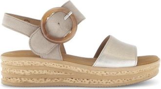 Gabor Femme, Chaussures, Gris, Taille: 39 EU Sandale compens&eacute;e plateforme