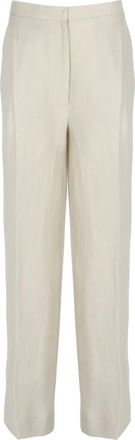 Lardini Femme, Pantalons, Beige, Taille: 38 FR Linen Trouser