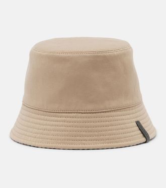 Brunello Cucinelli Hut Monili aus Baumwolle und Leinen