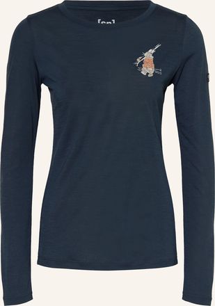 super.natural Funktionsshirt Lil Ski Bunny Mit Merinowolle blau