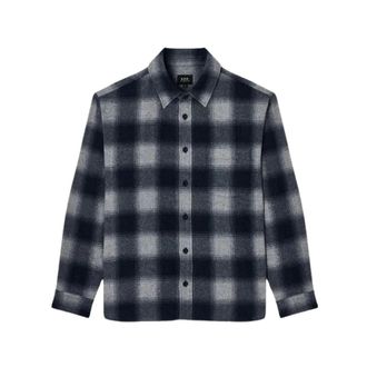 A.P.C. A.p.c. - Surchemise Malaury - Homme - Chemises - Gris - Taille: L