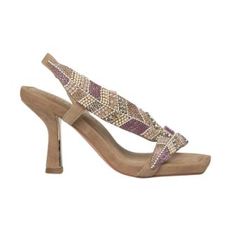 Alma En Pena Besondere Sandale mit mittelhohem Absatz - - Shoes - Damen - Beige - 40 EU