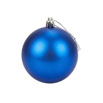 Shatchi 20 cm gro&szlig;e, dunkelblaue Weihnachtskugel, PVC, bruchsicher, Mattes Finish, Festliche Weihnachtsbaum-H&auml;ngedekoration, rundes Ornament f&uuml;r Ferienwohnung