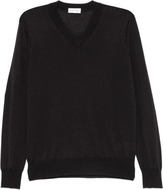 Paolo Pecora Pullover mit V-Ausschnitt - - Knitwear - Herren - Braun - L