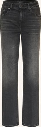 7 For All Mankind Straight Jeans Calie schwarz