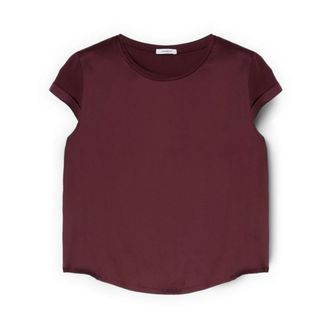 Motivi Femme, Blouses et Chemises, Rouge, Taille: 40 FR T-shirt bi-mati&egrave;re