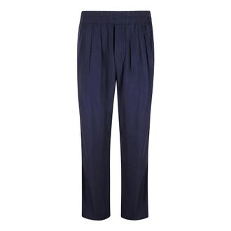Tom Ford Lyocell Leichte Plissierte Lounge Hose - - Trousers - Herren - Blau - W31