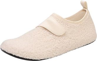 Generic Chaussures dint&eacute;rieur pelucheuses et confortables pour homme et femme - Chaussures de yoga l&eacute;g&egrave;res et antid&eacute;rapantes - Couleur unie - Pieds nus Schuhe