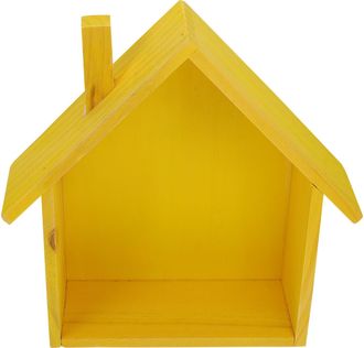 BESPORTBLE SECFOU Holz Wandregal Kinderzimmer Aufbewahrungsregal Kleines Hausf&ouml;rmiges Dekoratives Regal Geruchlos Belastbar f&uuml;r Schlafzimmer Wohnzimmer