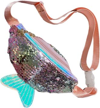 Valiclud G&uuml;rteltasche Damen Fischschwanz Muster Pu Leder Leicht Mit Schl&uuml;sselfach F&uuml;r Wandern Sport Freizeit