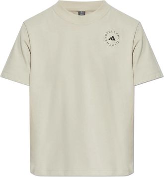 adidas by Stella McCartney Femme, Sport, Beige, Taille: 36 FR T-shirt Logo