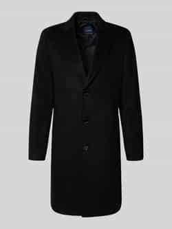 Christian Berg Regular Fit Wollmantel mit Reverskragen
