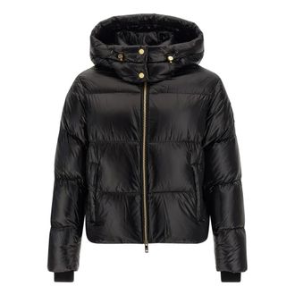 Moose Knuckles Femme, Vestes, Noir, Taille: 38 FR Veste Noire Moonstone Or