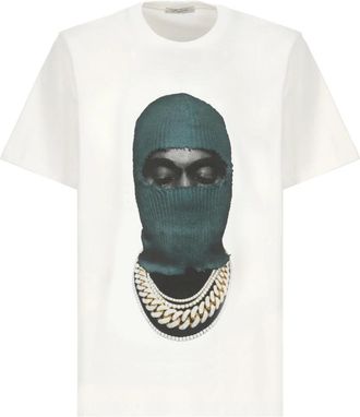 Ih Nom Uh Nit IH NOM UH Nit, Homme, Tops, Blanc, Taille: XL T-shirt Blanc en Coton avec Imprim&eacute;