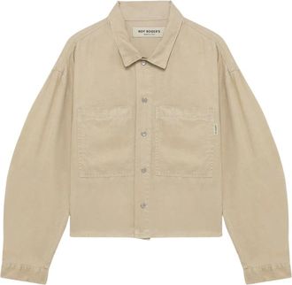 Roy Rogers Femme, Vestes, Blanc, Taille: 42 FR Classic Collar Tencel Shirt