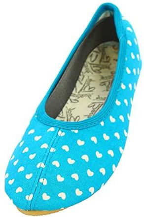 Beck Fille Herz Chaussures de Gymnastique, Turquoise, 23 EU