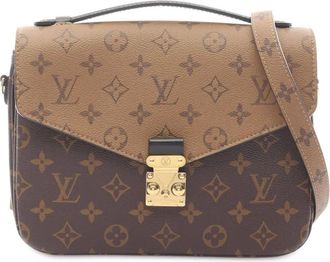 Louis Vuitton sac à main Pochette Metis à monogramme Reverse (2021-2025) - Marron