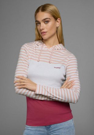 Kangaroos Kapuzenshirt Langarm, sehr figurbetont, mit Colourblocking-Optik