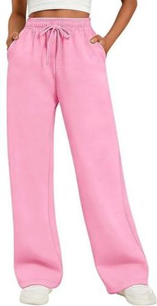 Generic Pantalon De Sport Femme Chic D&eacute;t&eacute; Long Pants Respirant Classique Pas Cher Sweatpants Tendance Chic Elegant Surv&ecirc;tement D&eacute;tente Mode Taille Elastique 2
