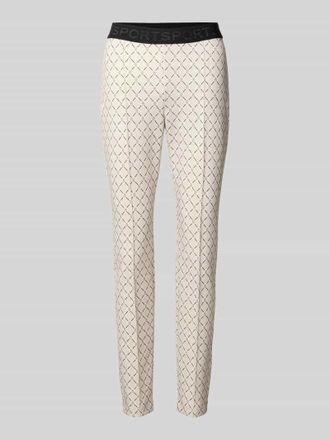 Marc Cain Slim Fit Hose mit Logo-Muster