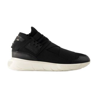 Yohji Yamamoto Unisex Marathon Tr Sneaker Black Leather