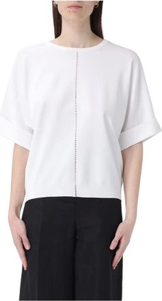 KANGRA Femme, Pulls, Blanc, Taille: 40 FR Tricot ras du cou