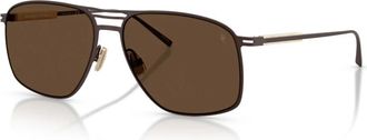 Brunello Cucinelli Homme, Accessoires, Brun, Taille: 56 MM Lunettes de soleil