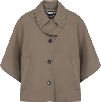 Max Mara Femme, Vestes, Beige, Taille: 40 FR Paggio Cape Trench