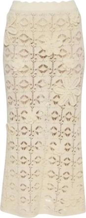 Pinko Pinko, Femme, Jupes, Beige, Taille: 38 FR Anthemis Skirt