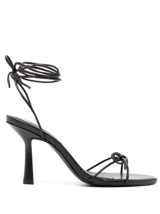 Senso sandales en cuir 95 mm - Noir