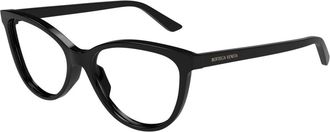 Bottega Veneta unisex, Accessoires, Noir, Taille: 55 MM Lunettes de vue oeil de chat classiques