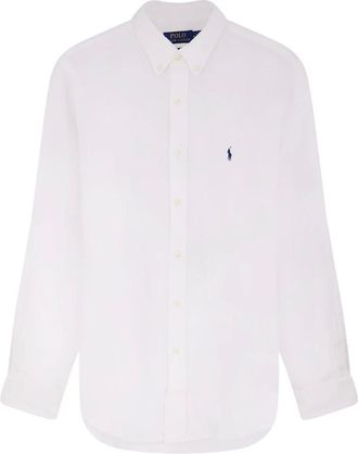 Polo Ralph Lauren Homme, Chemises, Blanc, Taille: M Chemise en lin coupe slim