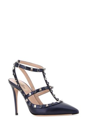 Valentino Garavani 8w0s0393elq F8y Purplishnavydarkindigo Scarpe Con Tacco High Heel Shoes