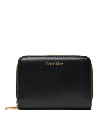 Calvin Klein Geldb&ouml;rse Ck Medium Flap Zip Around LV04F1075G Schwarz