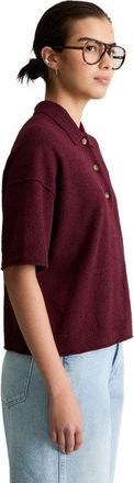 Marc O'Polo Denim Poloshirt aus Crinkled Organic Cotton-Mix
