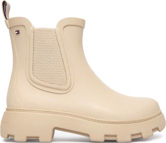 Tommy Hilfiger Gummistiefel Tommy Hilfiger Flag Cleated FW0FW09387 Beige