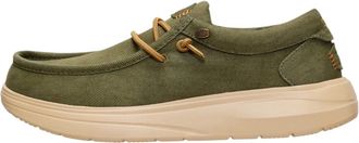Hey Dude Homme, Chaussures, Vert, Taille: 43 EU Wally Comf Worn Twill