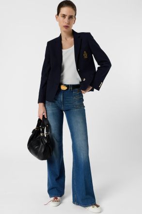 Gerard Darel Veste de tailleur &agrave; blason - TINAIS - Marine