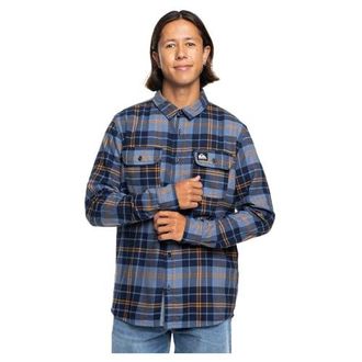 Quiksilver Cantwell Chemise &agrave; carreaux &agrave; manches longues pour homme, bleu, XL